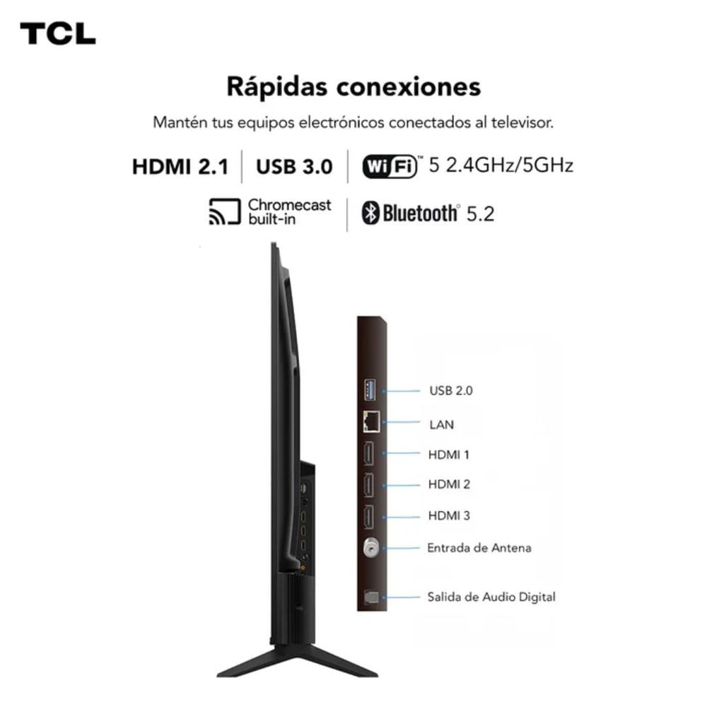 Televisor TCL Smart TV UHD 4K Google TV 43" 43V6C